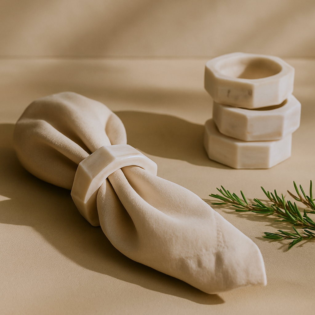 Isolde Napkin Rings, Set of 4 – Pepper + Vetiver