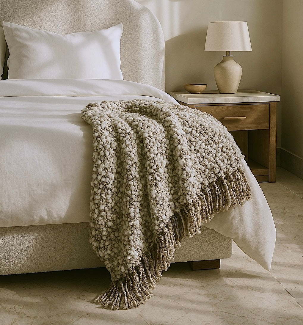 Sutton Throw Blanket – Pepper + Vetiver