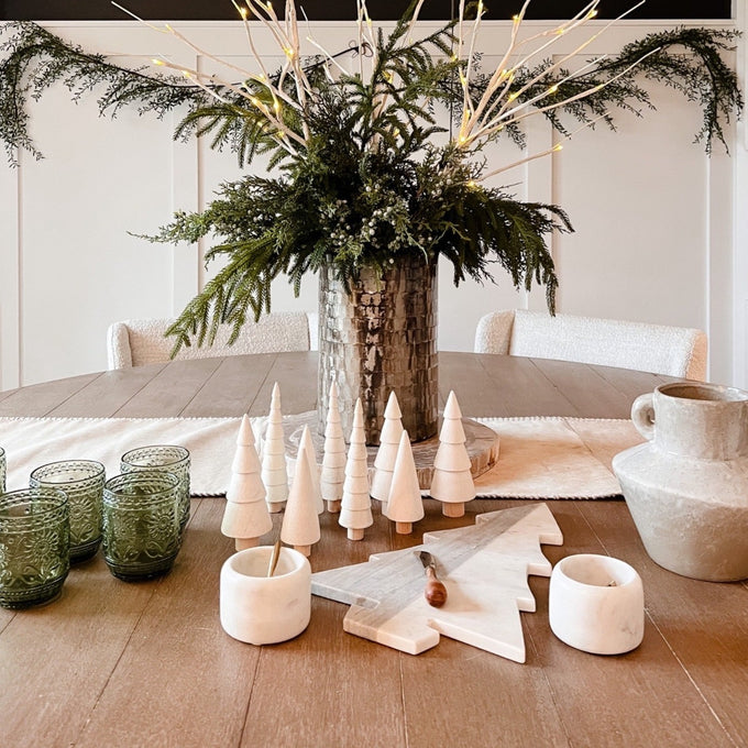 Marble Pinch Pot + Spoon – Pepper + Vetiver