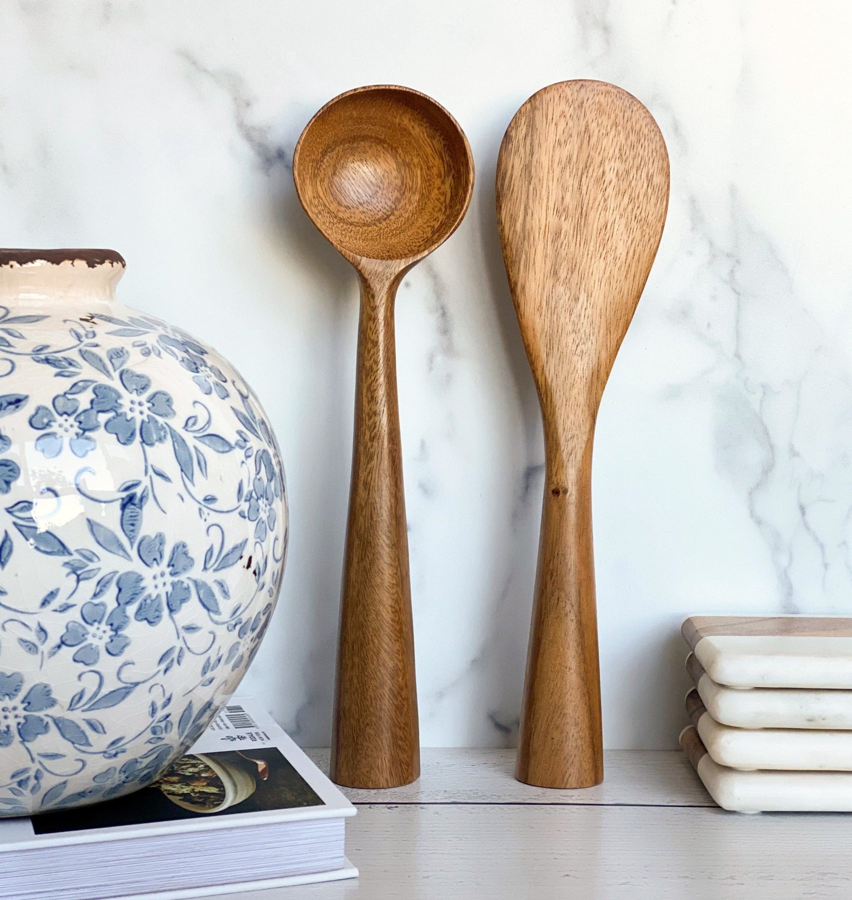 Wood Standing Spoons, Set of 2 – Pepper + Vetiver